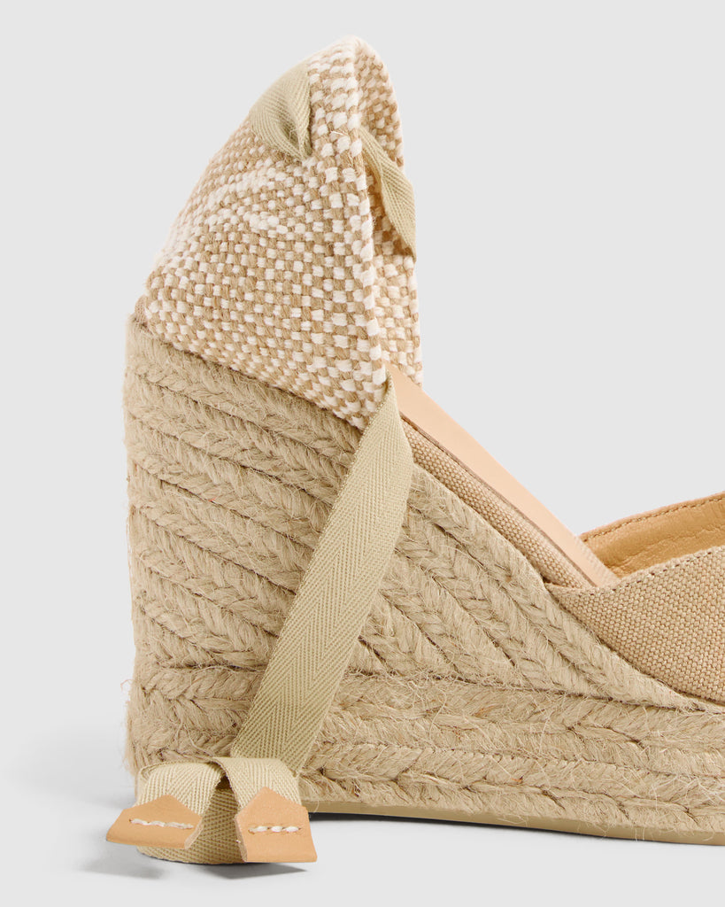 CASTAÑER ESPADRILLES WEDGE ESPADRILLES CARINA SAND WOMAN – Castañer