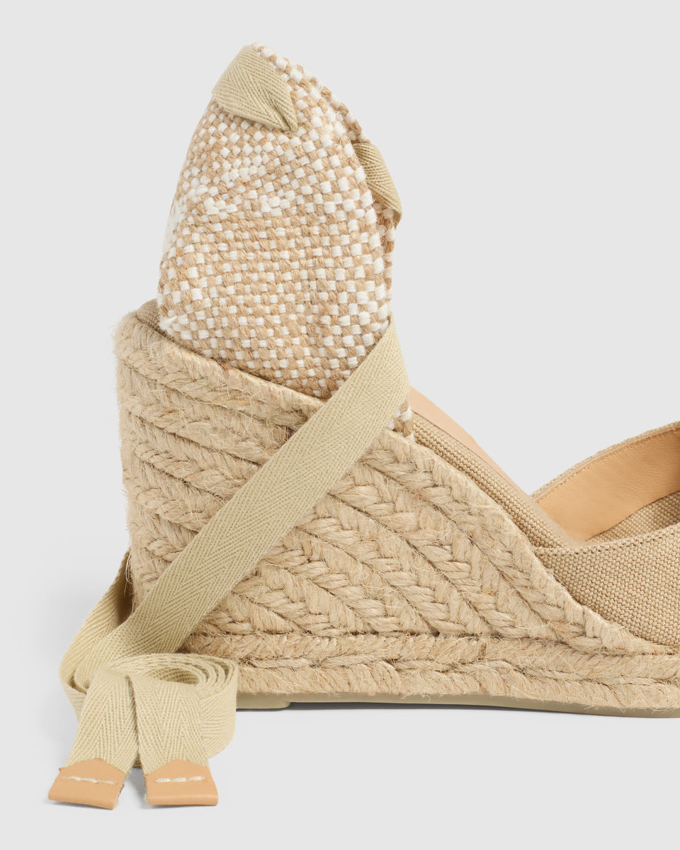 CASTAÑER ESPADRILLES WEDGE ESPADRILLES CARINA SAND WOMAN